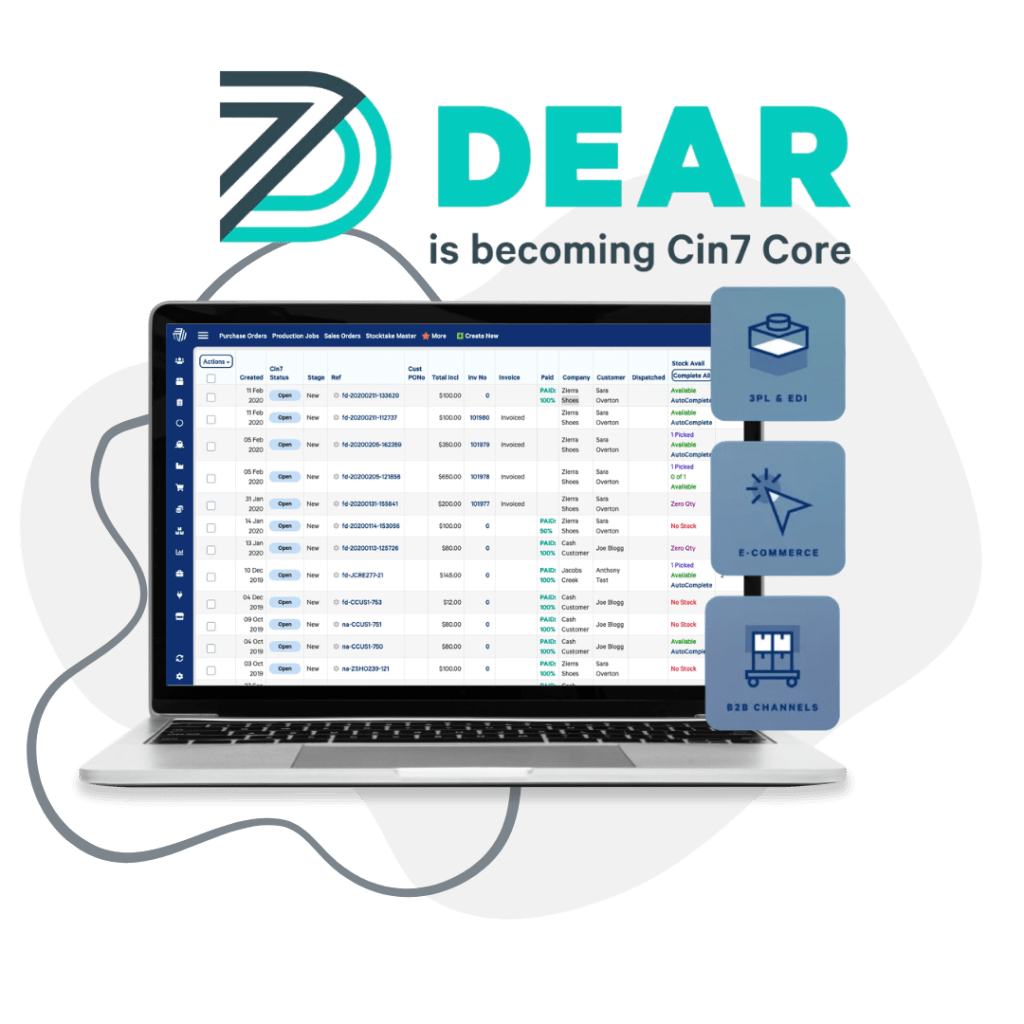 DEAR Inventory – Business Continuum